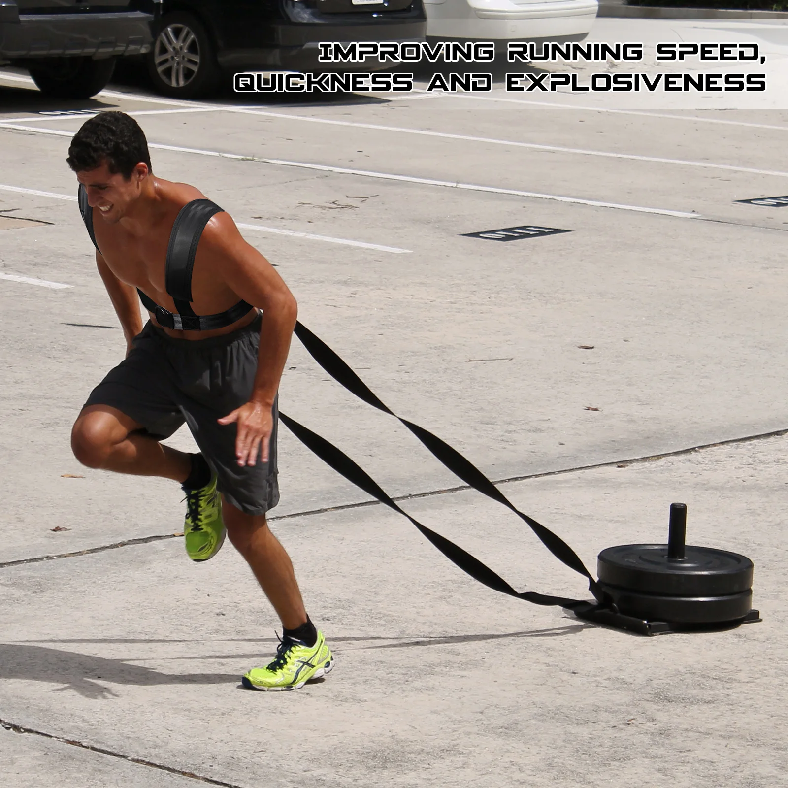 Clispeed Sled Workout Harness Fitness Resistance Training Workout ...