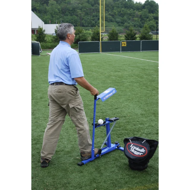 Louisville Slugger Blue Flame Baseball & Softball Pitching Machine ...