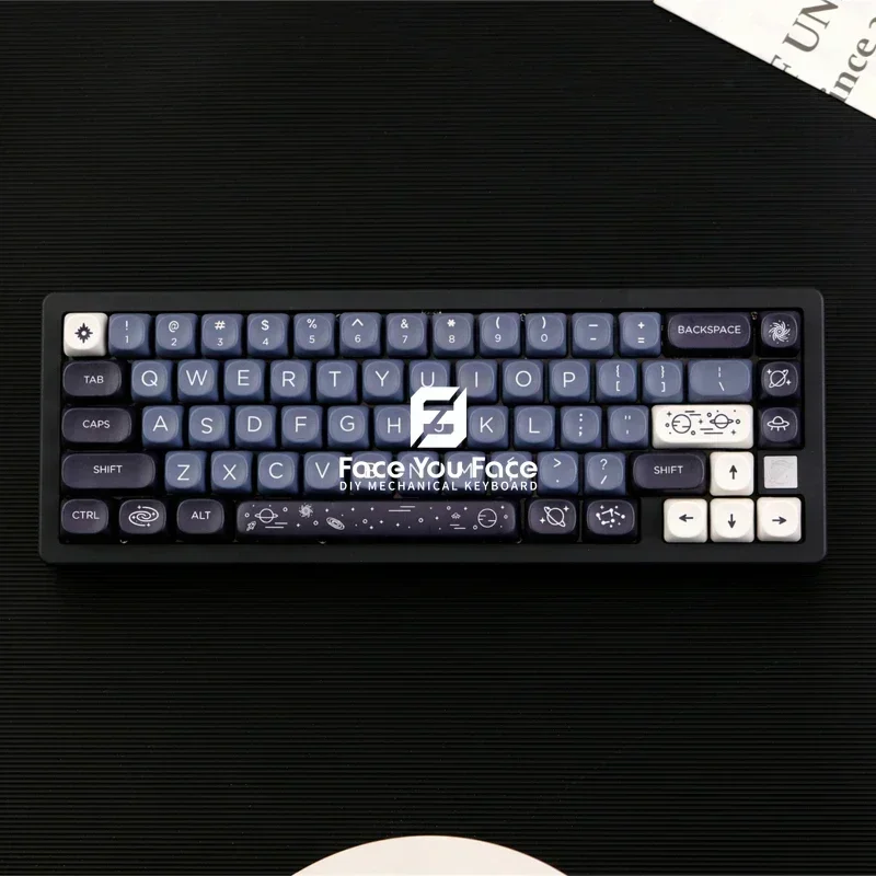 Galaxy Theme PBT Keycaps GMK MOA Profile 129 Keys for MX Switch ...