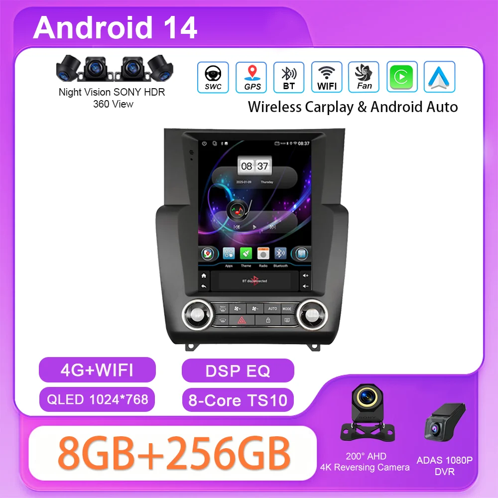 Автомобильный радиоприемник Android 14 для Citroen C4 C4L DS4 2012-2017 Автомультимедийный плеер ...