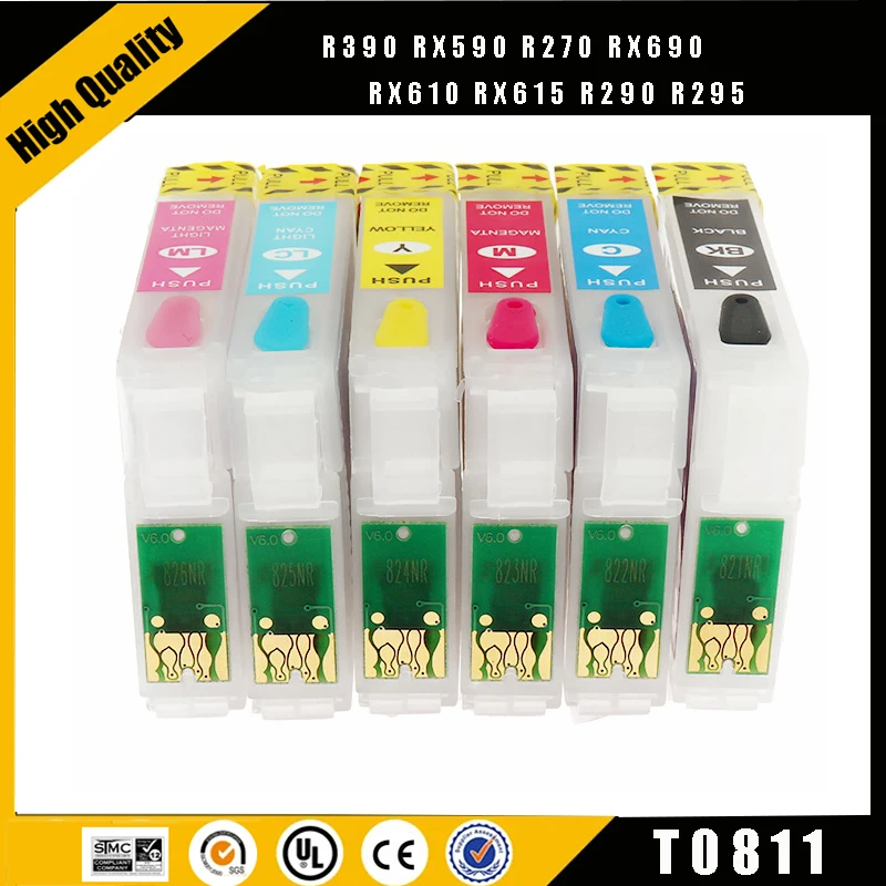 Картридж для принтера epson R390 RX590 R270 RX690 RX610 RX615 R290 R295 ...