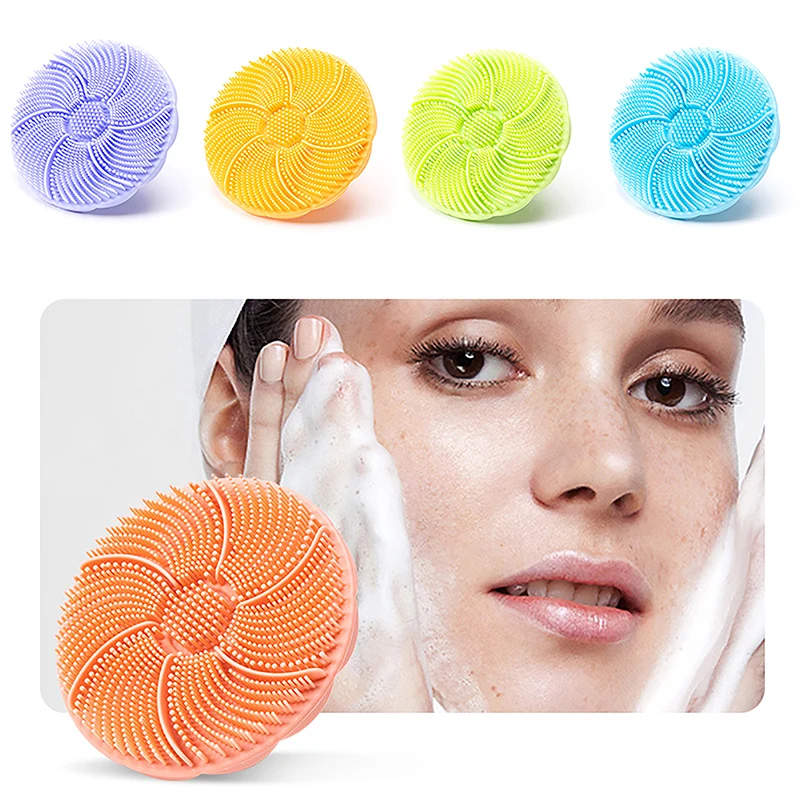 Soft Silicone Face Cleansing Brush Facial Deep Pore Skin Care Scrub ...