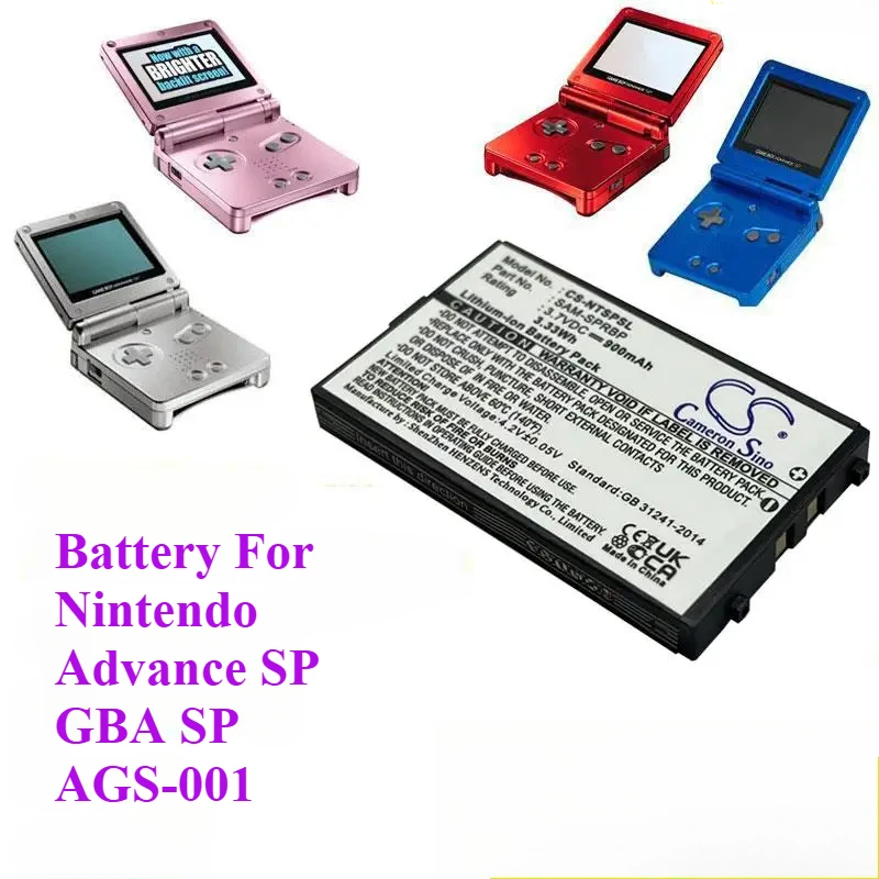 Аккумулятор Cameron Sino 900 мАч AGS-003, SAM-SPRBP для Nintendo ...