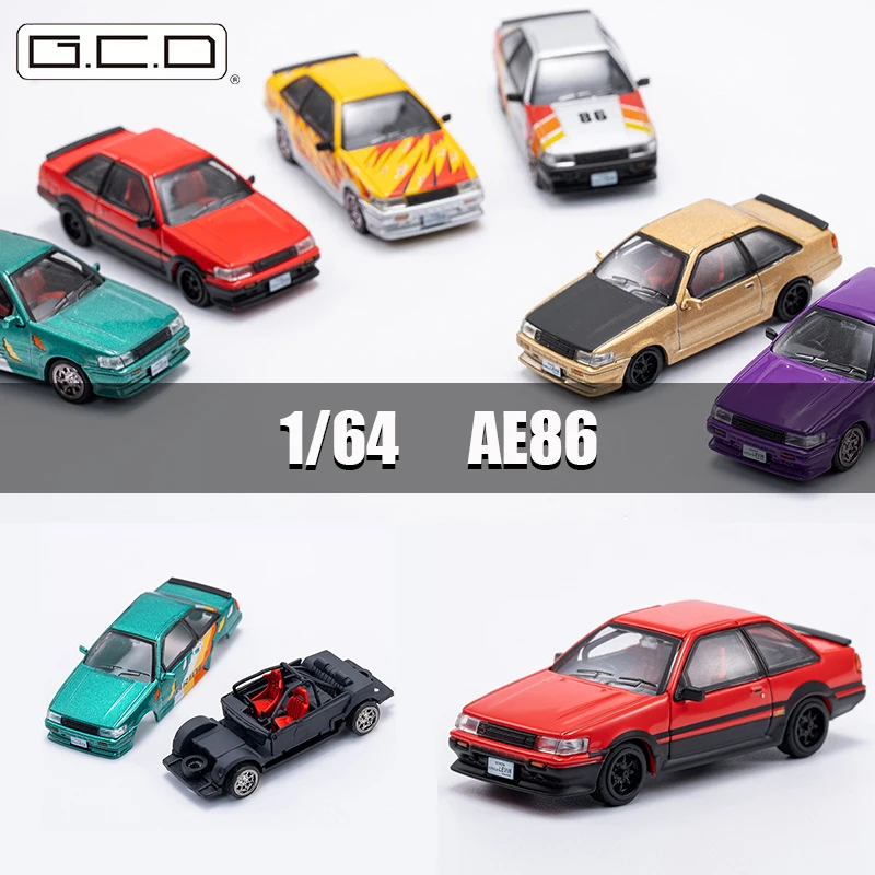 DCT 1/64 AE86 Модель Автомобиля Классическая Коллекционная Игрушка ...