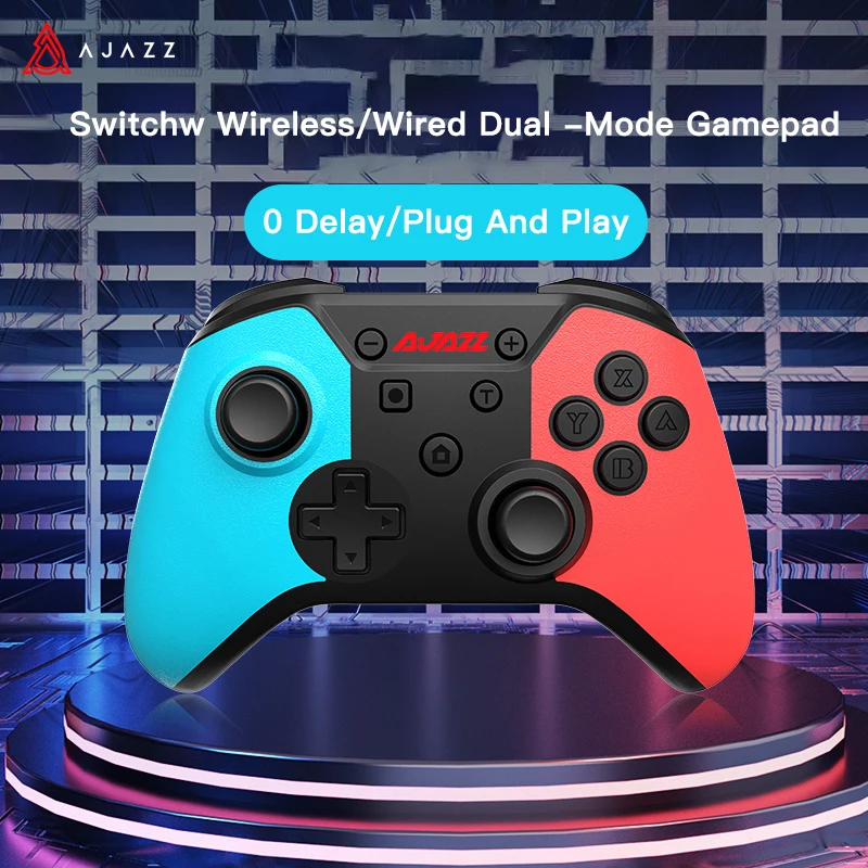 Геймпад AJAZZ AG180 Switch PRO игровой проводной, беспроводной, двойной ...