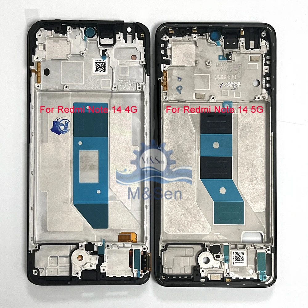 6,67 дюйма, оригинальная рамка для Xiaomi Redmi Note 14 4G 5G, сенсорная рамка для ЖК-дисплея ...