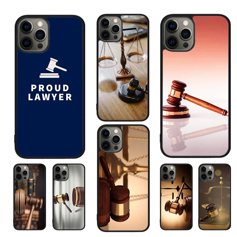 Gavel Law Judge Justice Phone Case For iPhone 16 15 14 11 12 13 mini ...