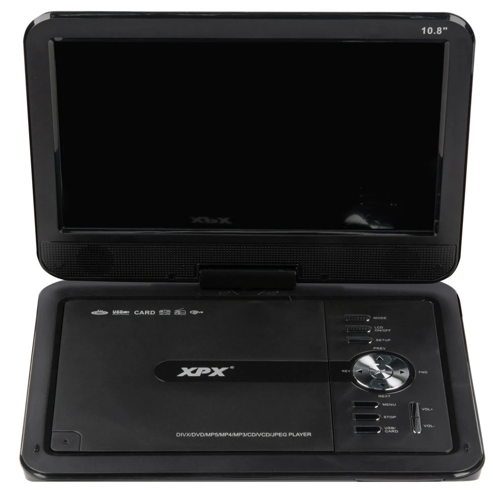 Портативный цифровой DVD-плеер XPX EA-1028 (Черный) | AliExpress