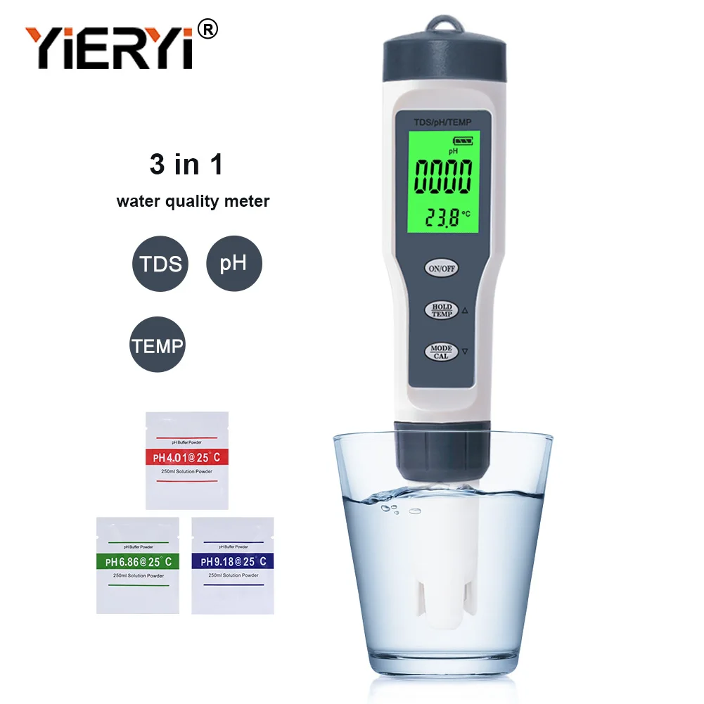 Измеритель качества воды yieryi, измеритель температуры, глубины, КЭ ...