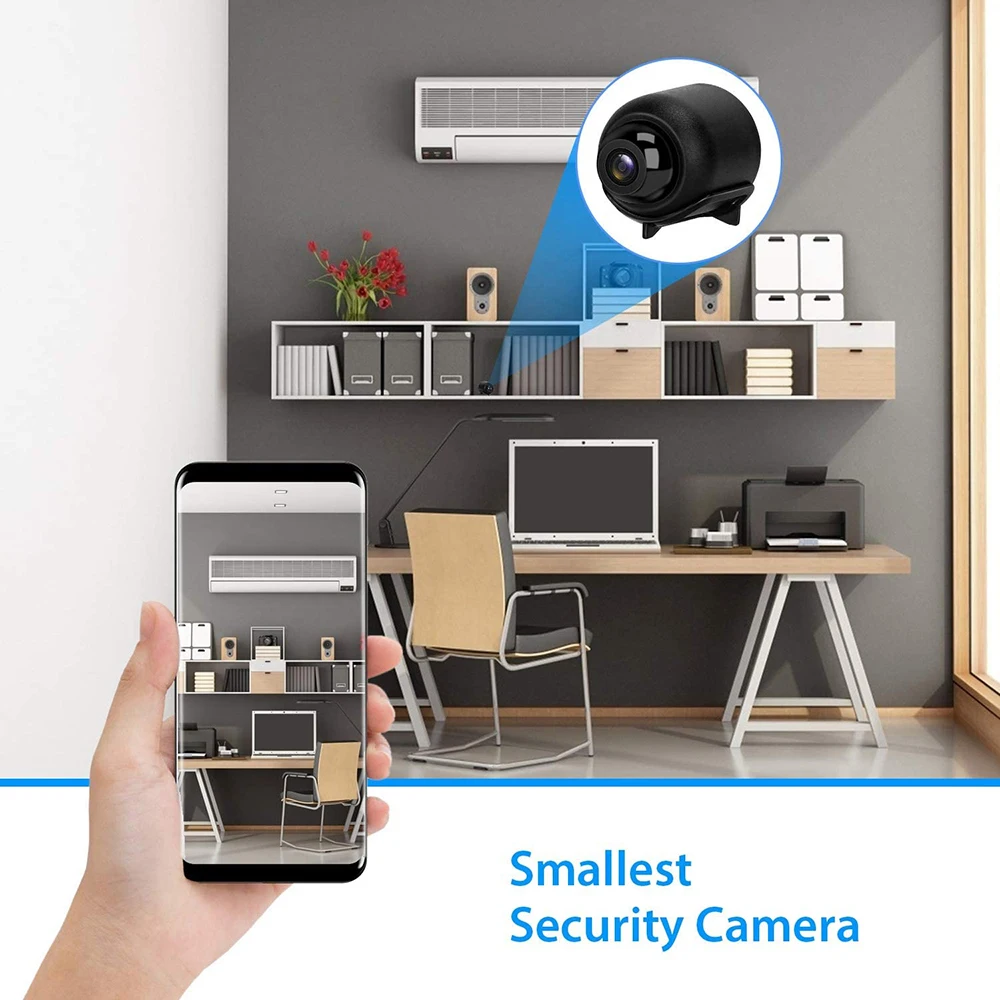 Caméra miniature,Mini caméra de Surveillance IP WiFi HD 1080P ...