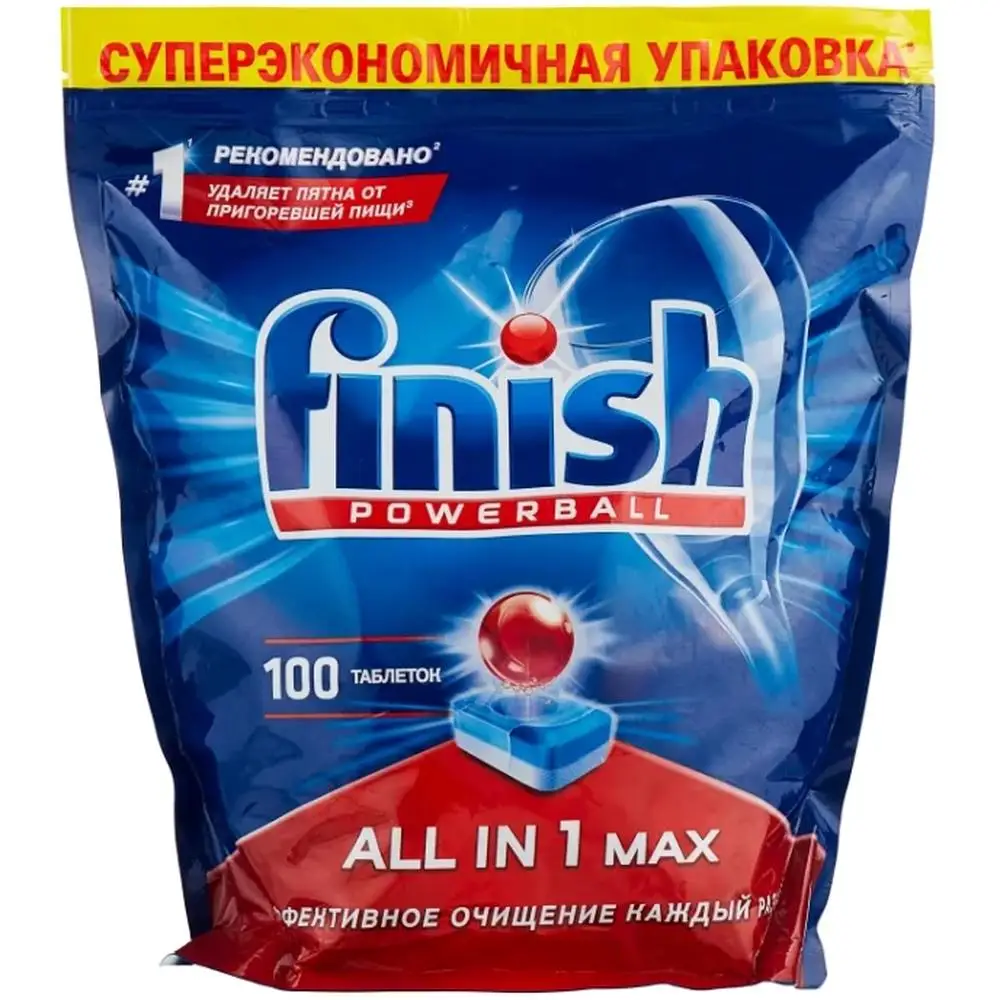 Finish All in 1 Max таблетки (original) для посудомоечной машины, 100 ...