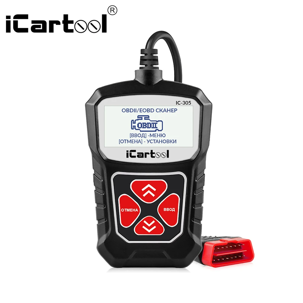 Портативный диагностический сканер по протоколу OBDII iCarTool IC-305 | AliExpress