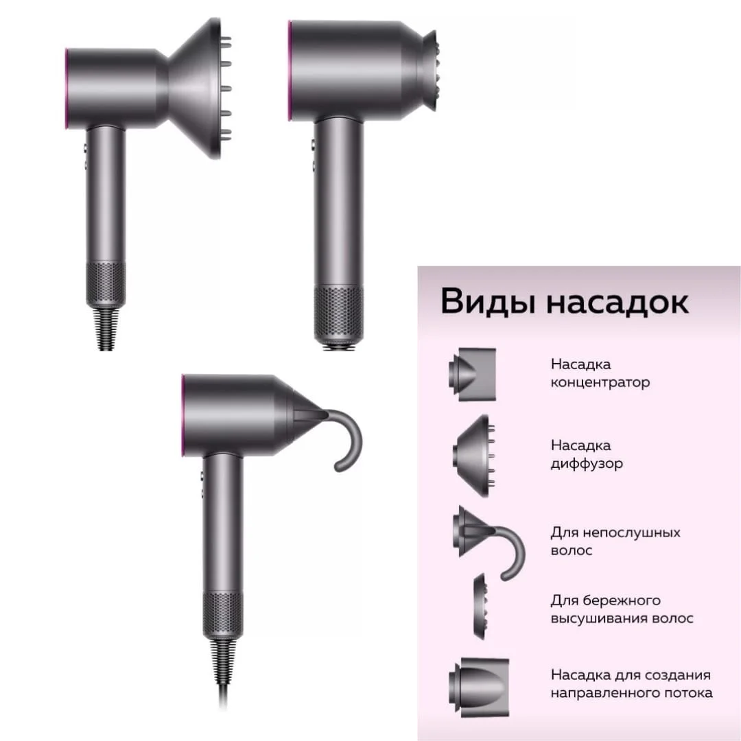 Фен для укладки волос профессиональный с ионизацией Фен для волос 5 ...